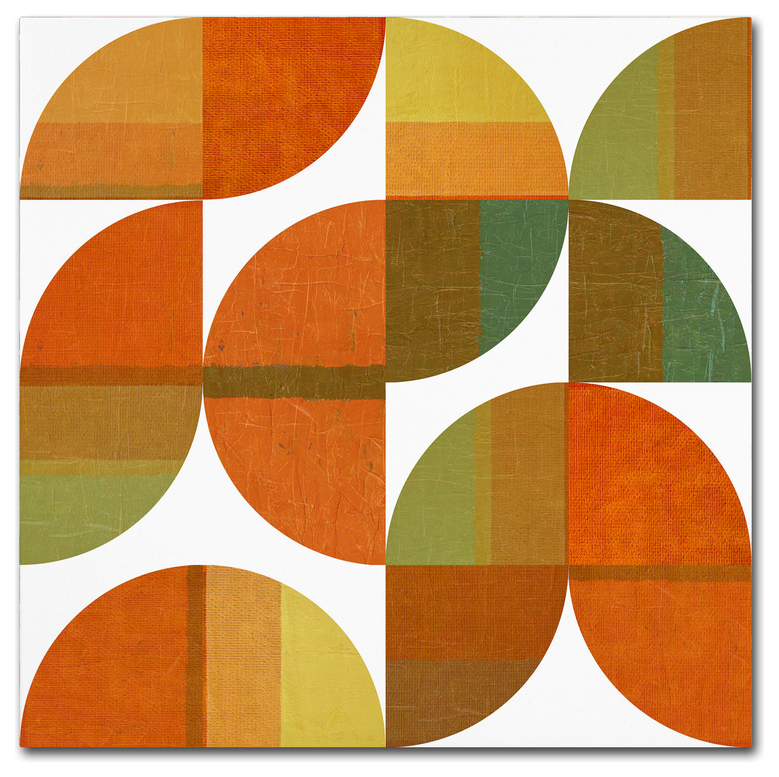 Michelle Calkins 'Four Suns Quartered 1.0' Canvas Art, 24x24 ...