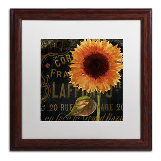 Color Bakery 'Sunflower Salon II' Matted Framed Art, 16"x16 ...