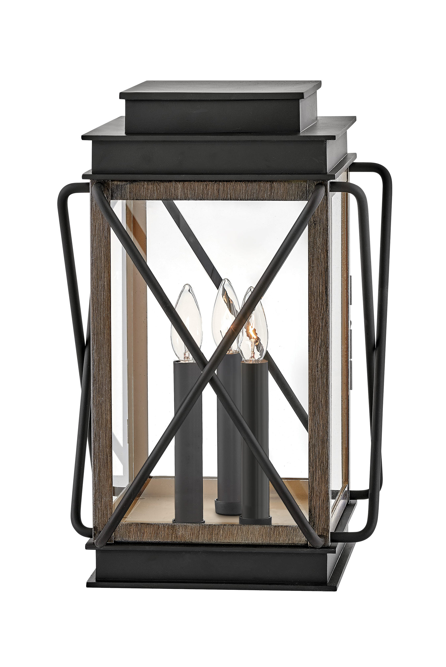 Black LED Pier Mount from the Montecito Collection, 11.750 ...