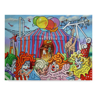 D. Rusty Rust 'Circus Maze' Canvas Art (19 in. W x 14 in. H), 47"x35 ...
