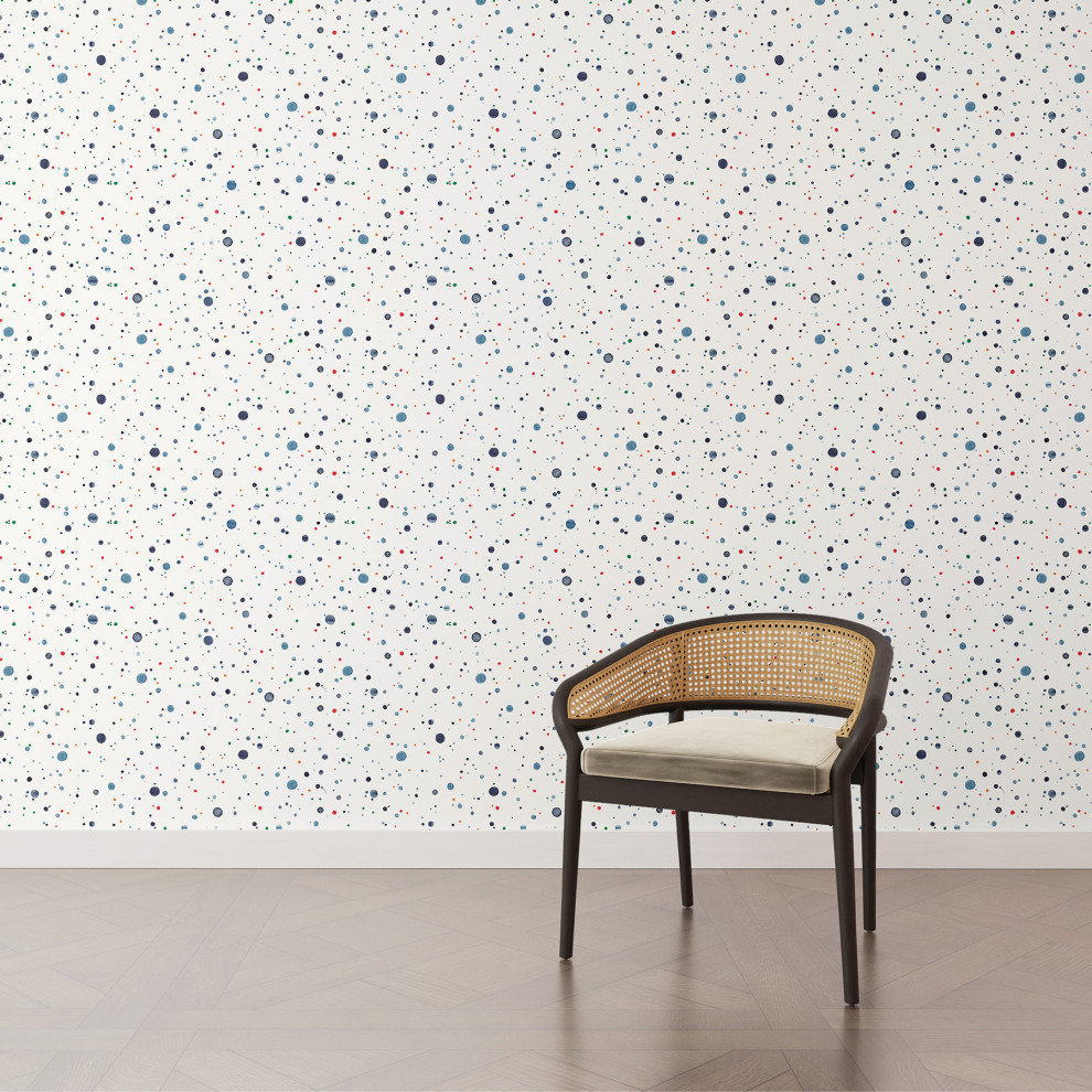 Splatter Navy Peel and Stick Mural - Contemporary - Wallpaper - by York ...