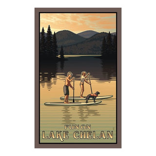 Paul Leighton Fun On Lake Chelan Art Print, 24"x36" - Contemporary ...