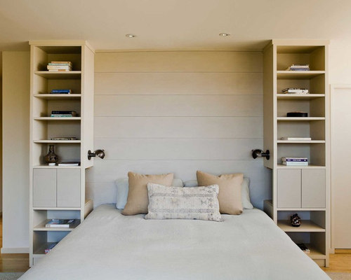 Built In Shelves Around Bed | Houzz