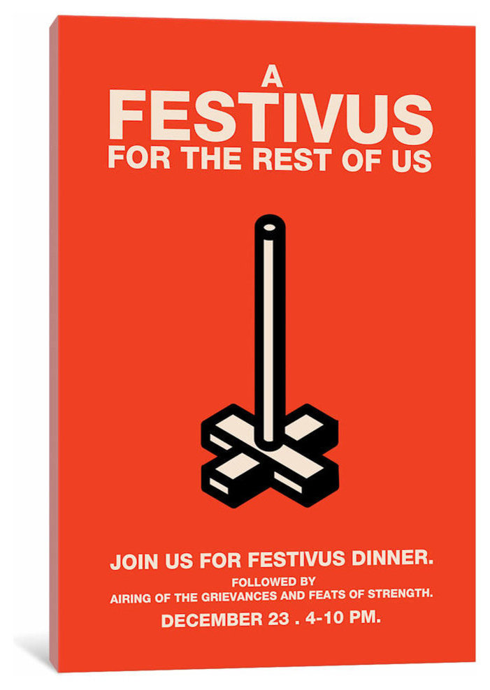 "Happy Festivus Vintage Style Invitation Poster" by Popate Canvas Print ...