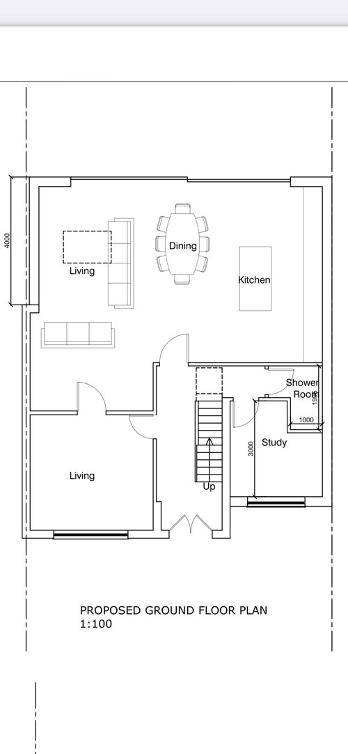 Kitchen / Living Area layout | Houzz UK