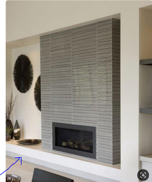 Platform under Fireplace