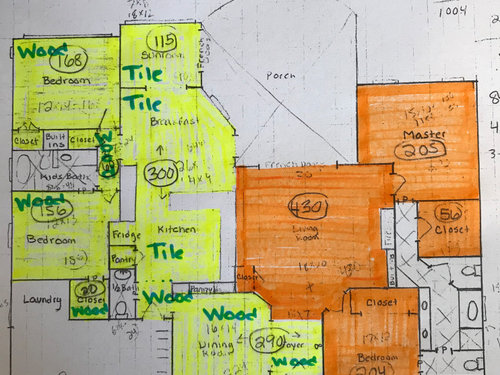 Installing vinyl plank flooring