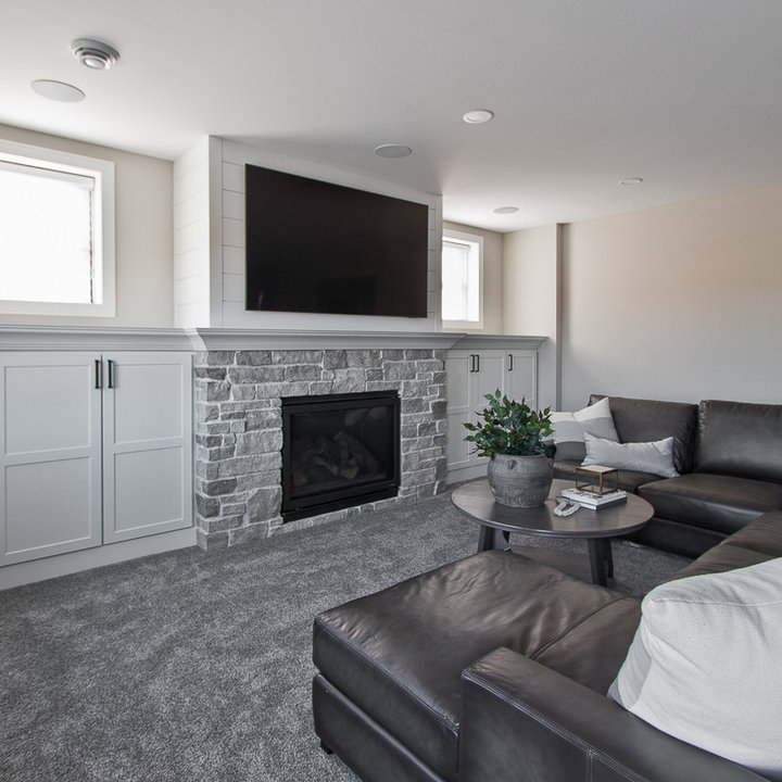 75 Shiplap Wall Basement Ideas You'll Love - February, 2025 | Houzz