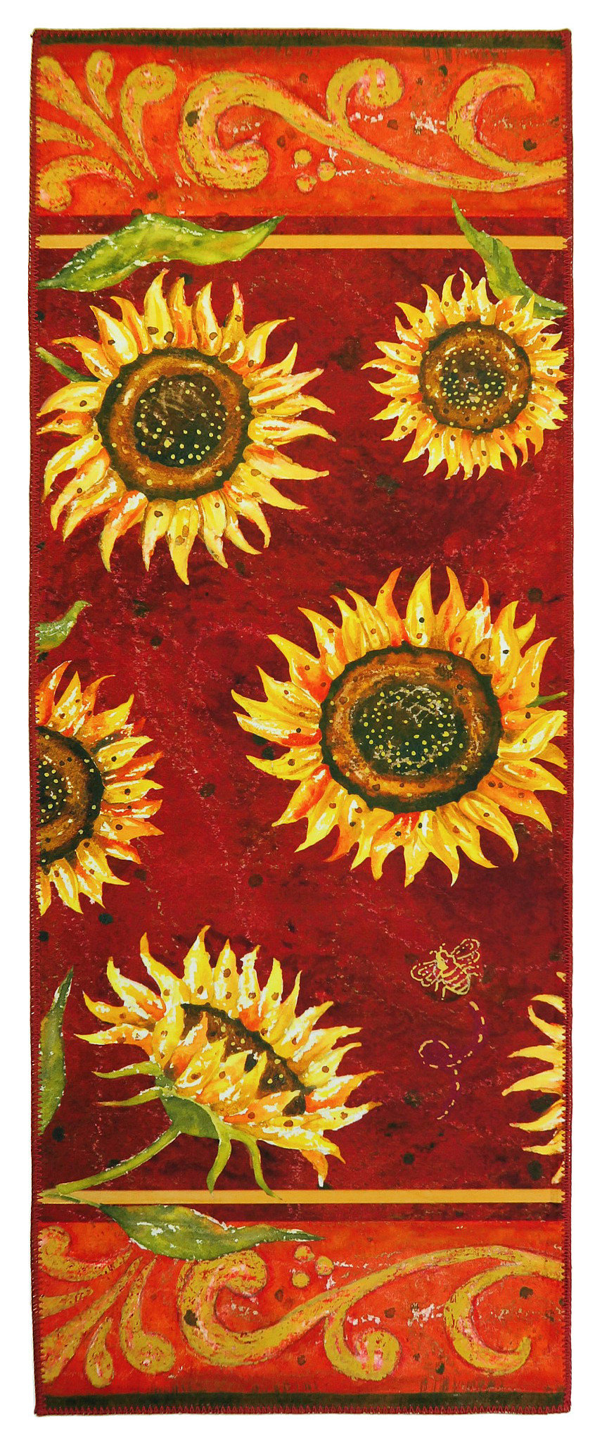 Provence Sunflowers Homefires Accent Area Rug Floral Washable Rug, 21 ...