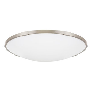 Tech Lighting Lance 1 Light 24 Flush Mount, Nickel 700FMLNC24S-LED927 ...