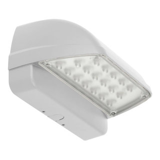 White Commercial Grade 45w LED Wall Pack Outdoor Building Light 6"H by ...