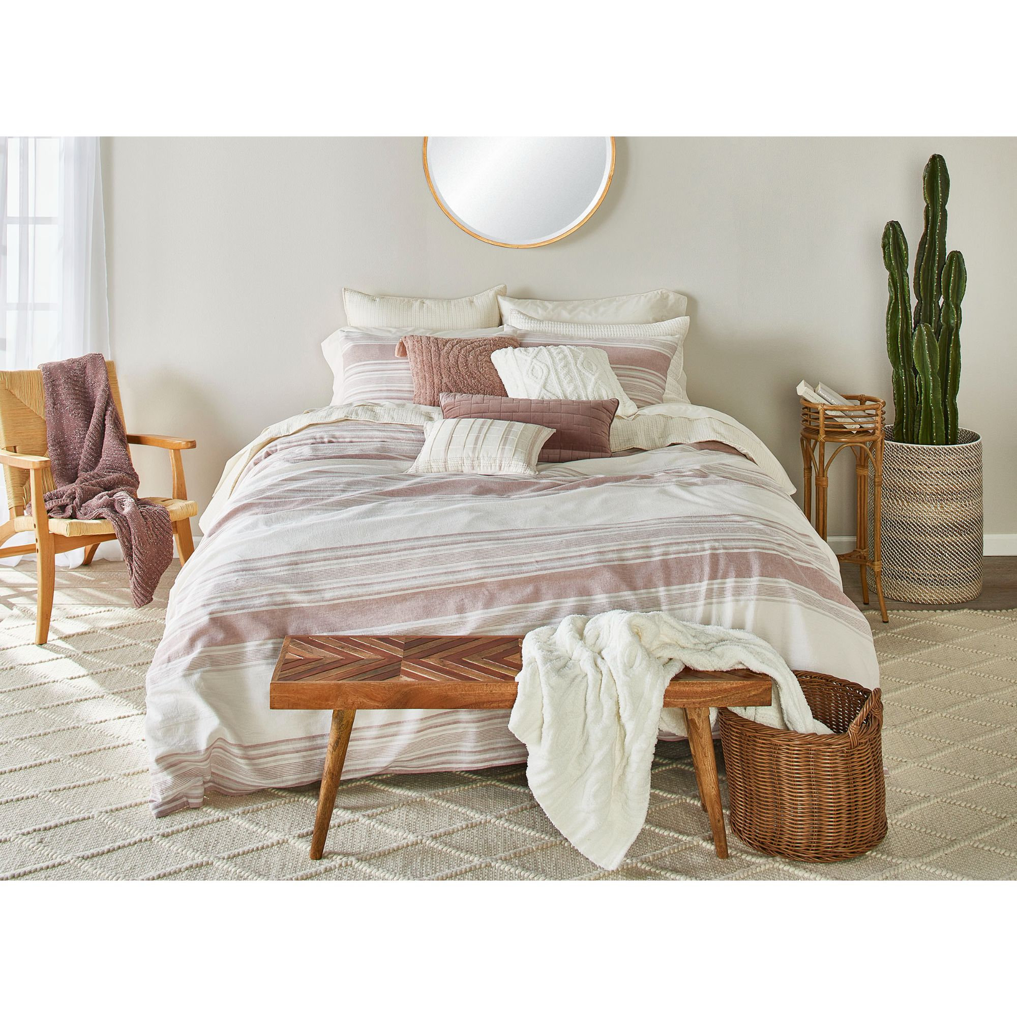 Splendid Tuscan Stripe 3 Piece Comforter, Full/Queen - Contemporary ...