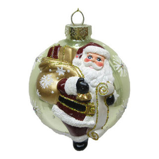 December Diamonds Christmas Carousel Champ With Santa Ornament ...