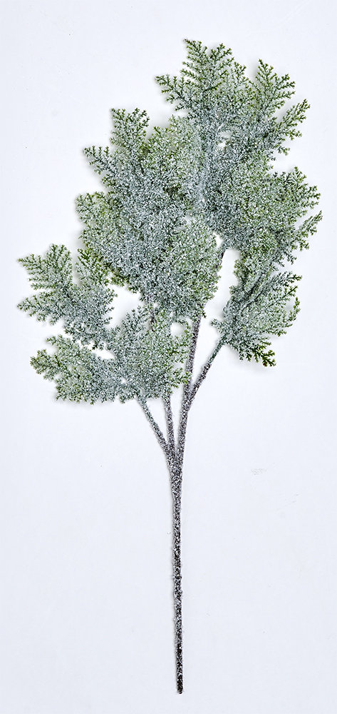 Snowy Juniper Spray, 21" - Contemporary - Artificial Plants And Trees ...