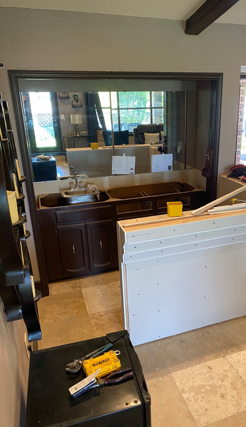 L shaped home bar back wall ideas