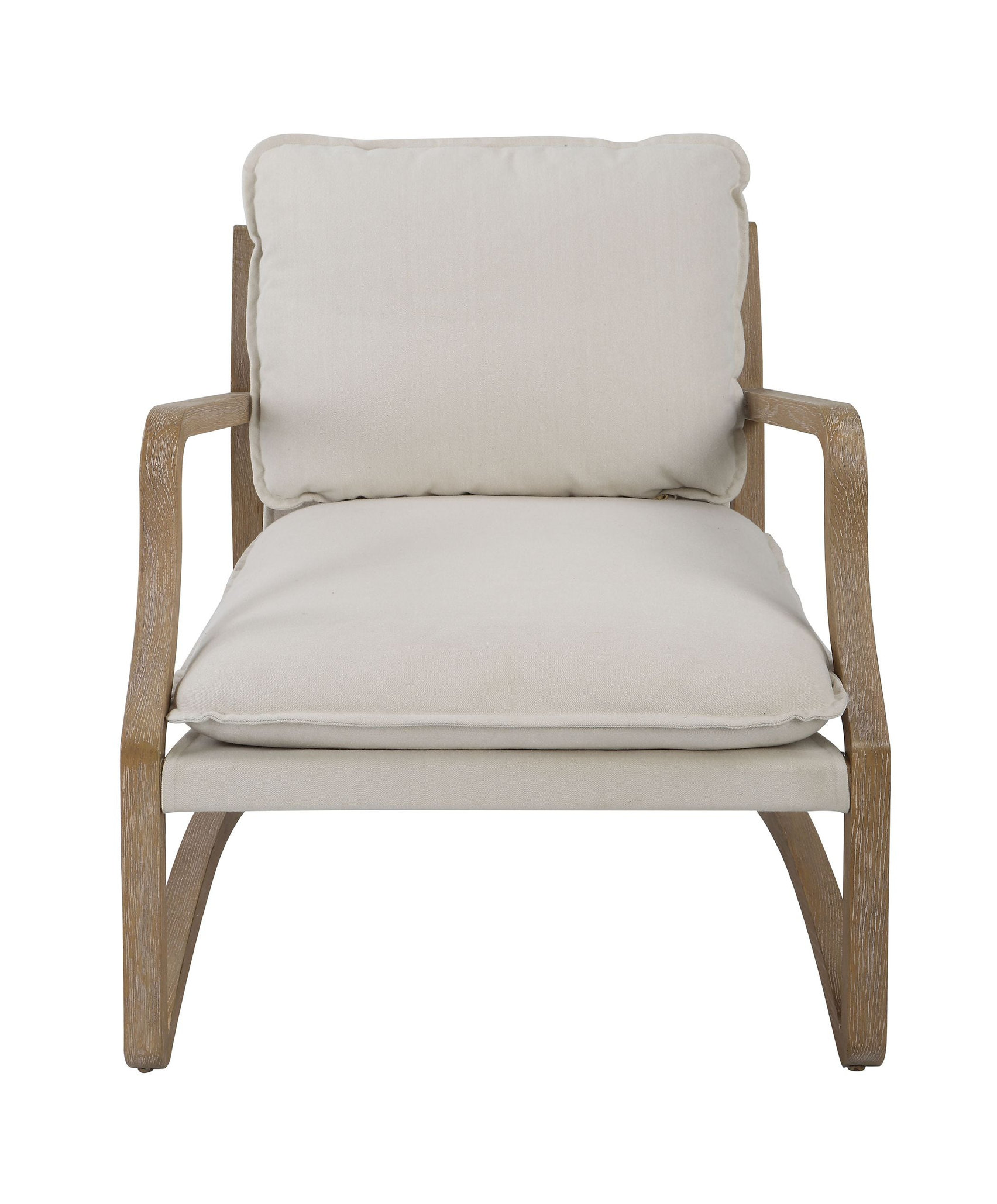 Uttermost Melora Solid Oak Accent Chair - Farmhouse - Armchairs And ...