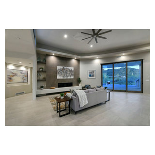 Soft Contemporary New Build - Contemporary - Living Room - Phoenix - by ...