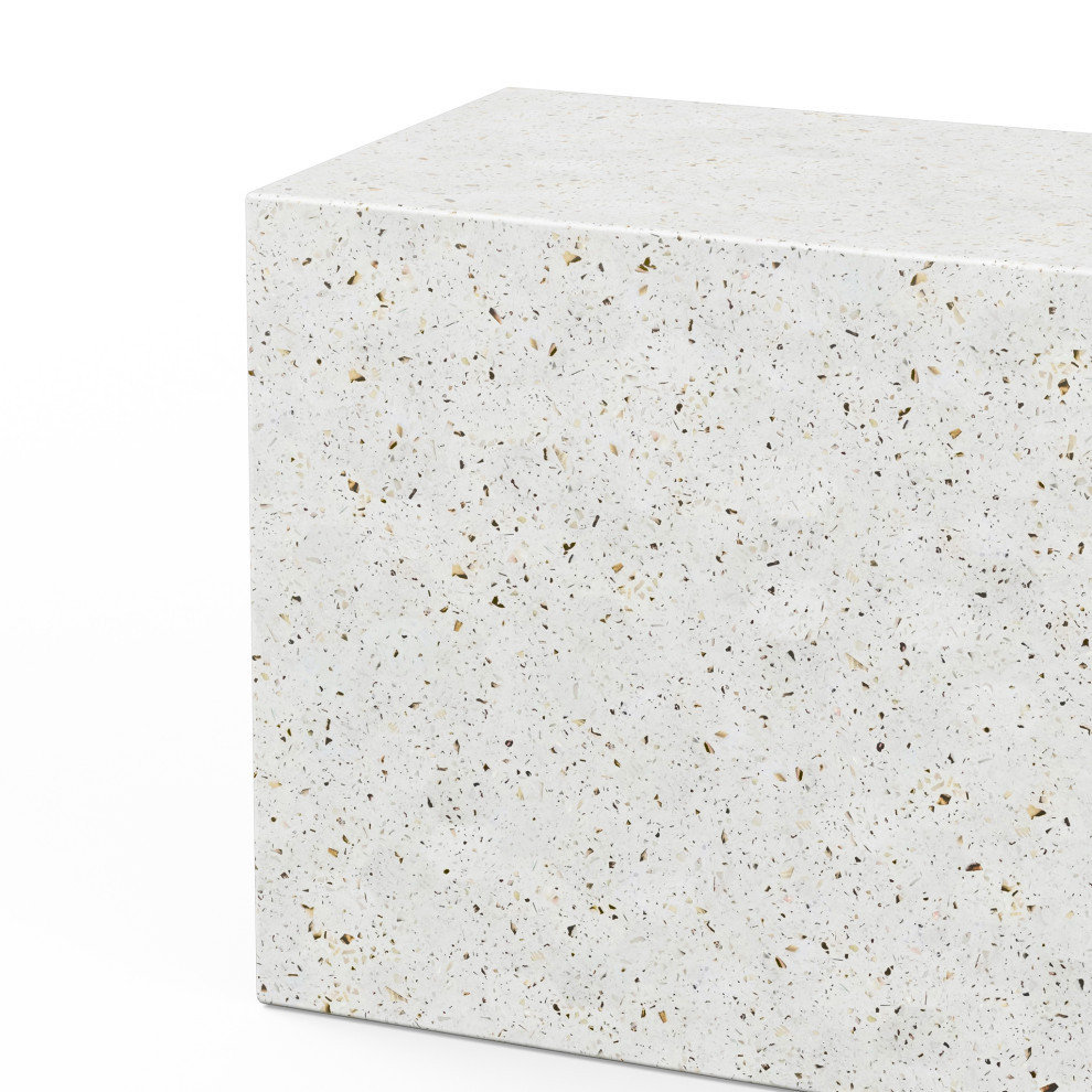 Mixx, Una Bench, Ivory Terrazzo, 70.75" - Contemporary - Outdoor ...