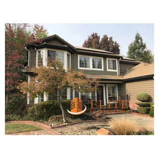 The support posts, girders, joists, ledger, decking, and staircases ...