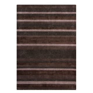 Chandra Rugs Amigo Hand-Woven Contemporary Rug, Rectangular Brown 7'9 ...