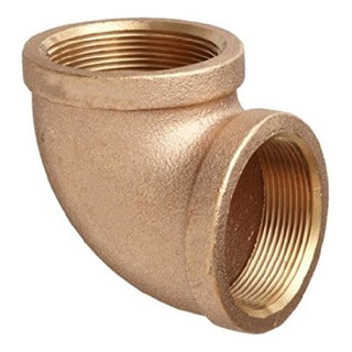 Brass 90° Elbow With Female Threaded Fittings, 1" - Industrial ...