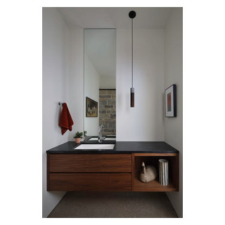 Stunning Design-Build Home - Modern - Powder Room - Other - by Burg ...