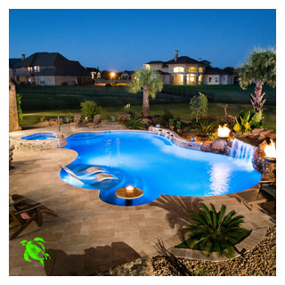 Contemporary Oasis Pool Design - Contemporary - Pool - Dallas - by ...