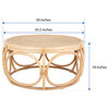 Busan Rattan Coffee Table, Natural - Tropical - Coffee Tables - by ...