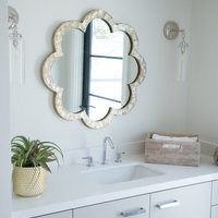 Flower Capiz Seashell Wall Mirror - Beach Style - Wall Mirrors - Other ...