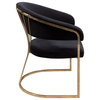 Solstice Dining Chair, Black Velvet - Contemporary - Dining Chairs - by ...