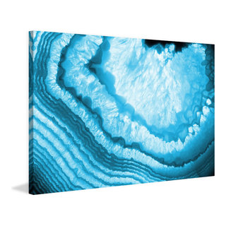 "Snow Ridges" Painting Print on Canvas, 24"x16" - Contemporary - Prints ...