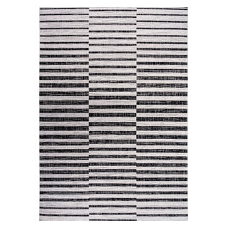 Sukie Modern Offset Stripe Indoor/Outdoor Area Rug, 8 X 10 ...