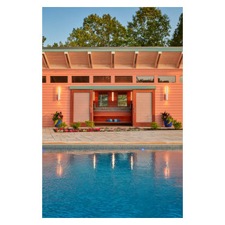 88. Beachside Organic - Poolhouse Entrance from Poolside - Modern ...