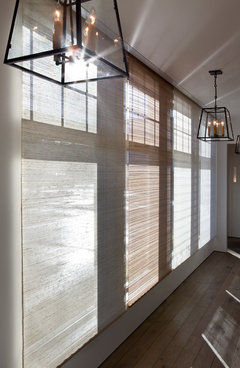 Need ideas to block light in early morning for this window