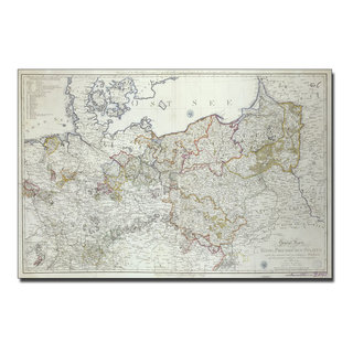 'Map of the Prussian States, 1799' Canvas Art, 22" x 32" - Traditional ...