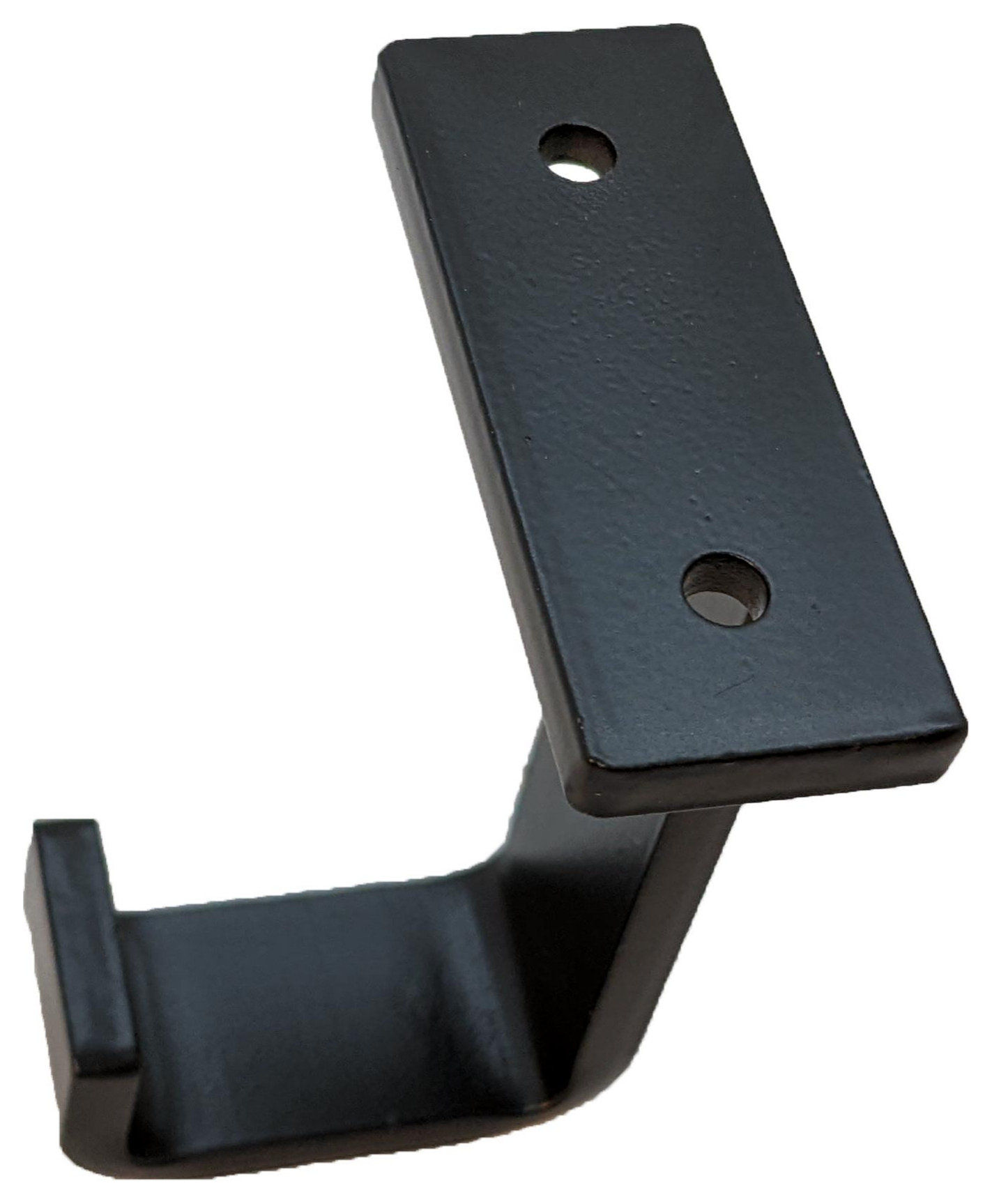 (2) Undermount Cabinet Hook Black Steel Iron Modern Farmhouse Rustic ...