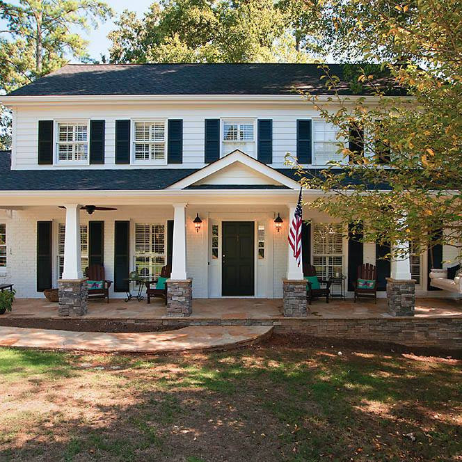 Two Story With Front Porch - Photos & Ideas | Houzz