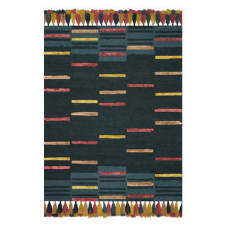 Justina BlakeneyxLoloi Jamila Jaa-03 Teal/Sunset 3'6"x5'6" Rug, 3'6"x5 ...