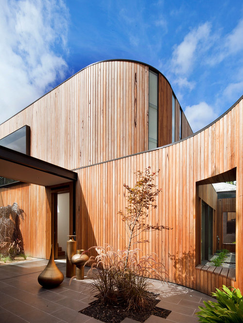 Curved Exterior Wall | Houzz
