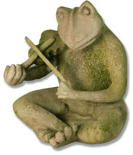 Frog Singing Jazz, Violin 14 Garden Animal Statue - Contemporary ...