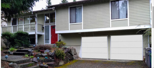 Updating garage door on mid-1970s raised ranch/split foyer