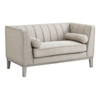 Picket House Furnishings Hayworth Loveseat in Fawn - Transitional ...