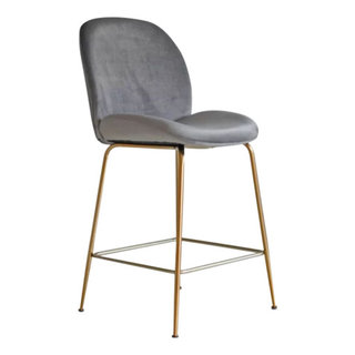 Lotus Stool-Grey - Midcentury - Bar Stools And Counter Stools - by ...