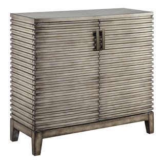 Madison Park Distressed Rustic 2-Door Accent Chest, Antique Grey ...