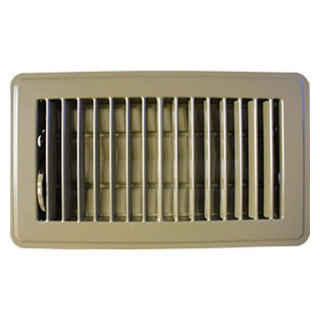 Classic Stamped Steel Floor Register, 6" X 10" - Contemporary ...