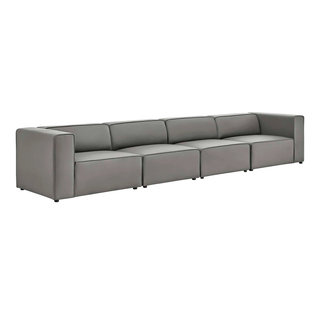 Somerton Vegan 4-Piece Sectional Sofa - Contemporary - Sectional Sofas ...