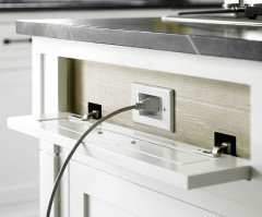 Electrical Outlets on the waterfall island