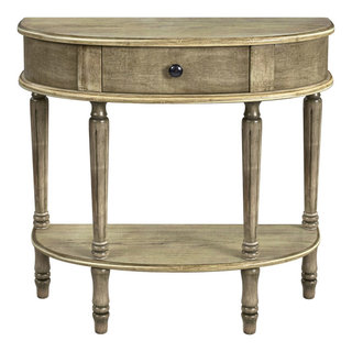 Butler Specialty Company, Mozart Demilune Console Table With Storage ...