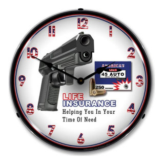 RE1207385 Gun Insurance Clock - Contemporary - Wall Clocks - by ...