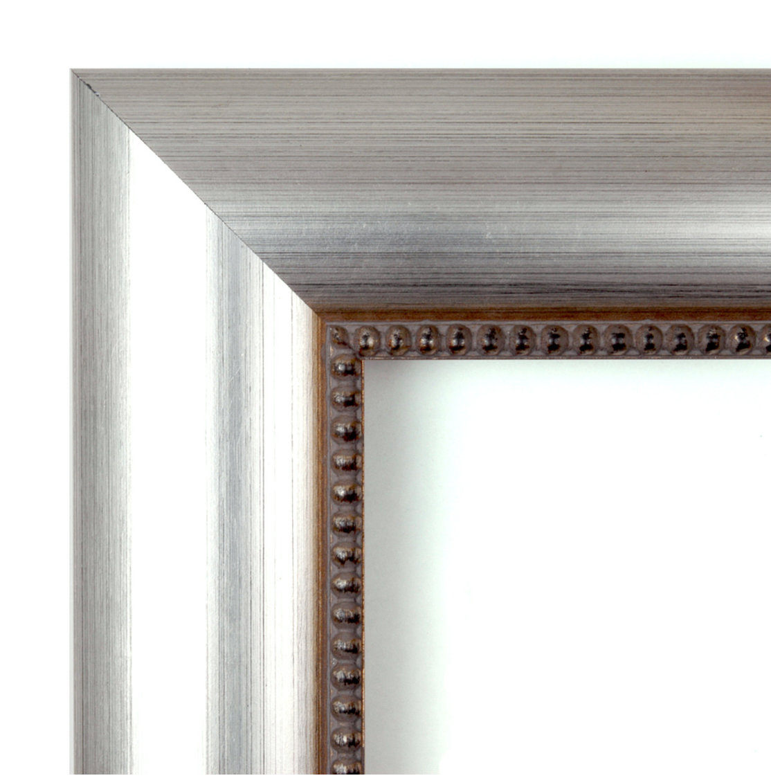 Wall Mirror, Choose Your Size Extra Large, Vegas Silver Wood, 49"x28 ...